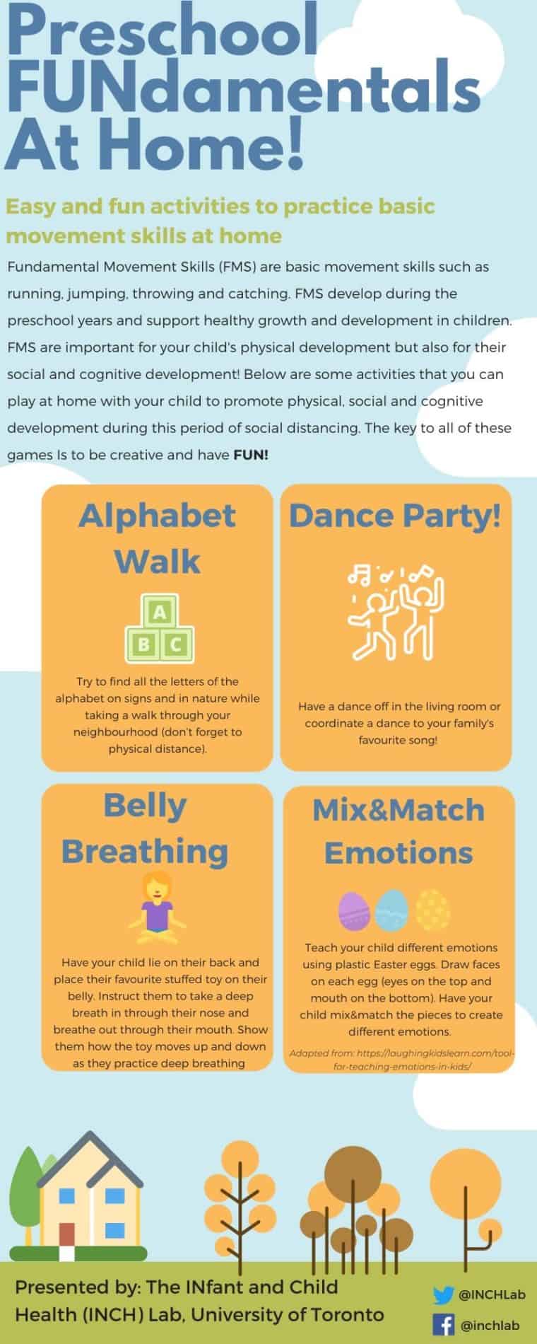 Preschool FUNdamentals at home: Easy and fun activities to practice ...