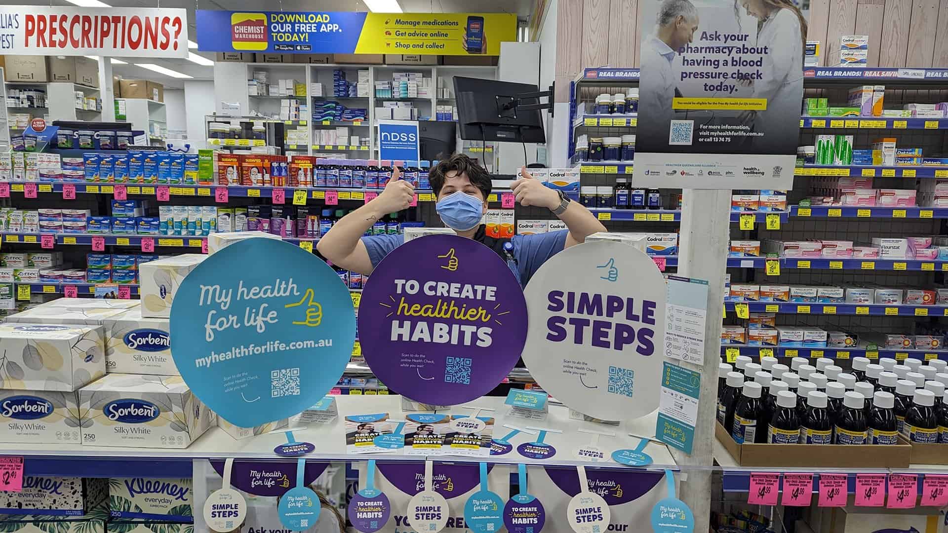 My health for life makes healthy happen with Queensland pharmacies